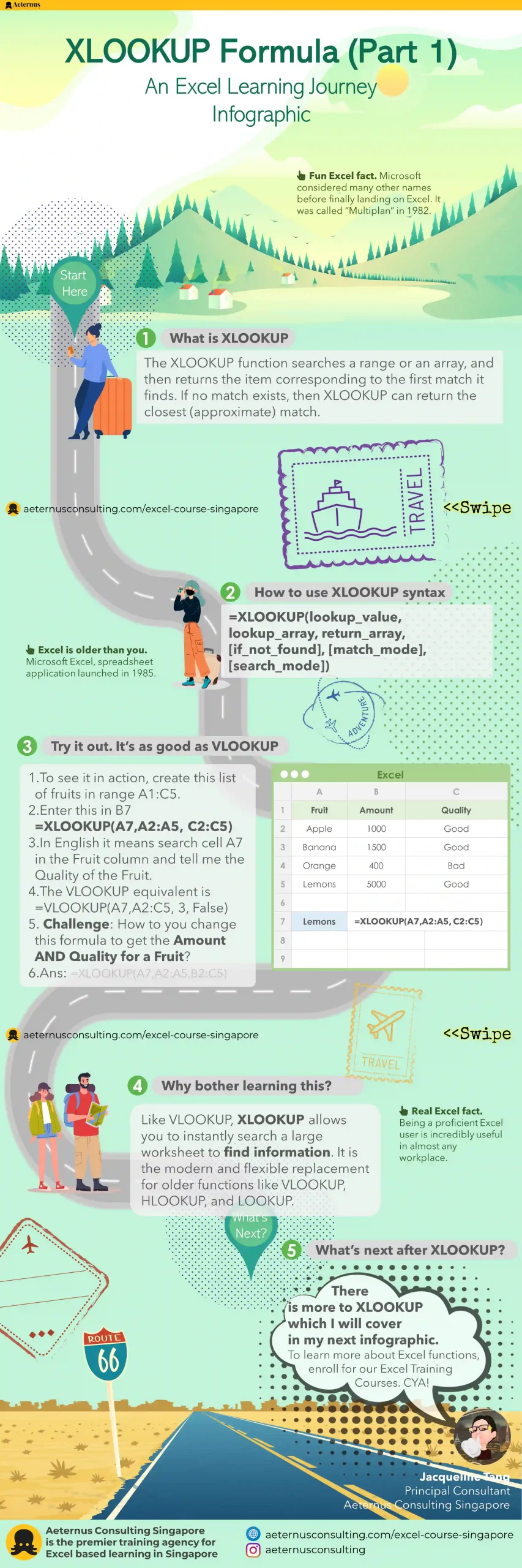 Excel infographics for XLOOKUP Part 1 – Aeternus Consulting Singapore